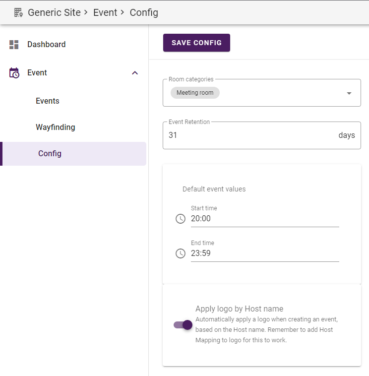 Events | Hub - Documentation Portal